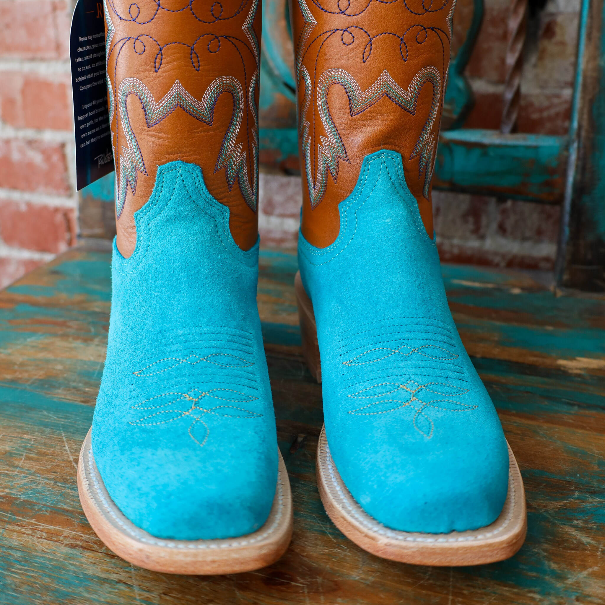 turquoise boots | Osage Outfitters